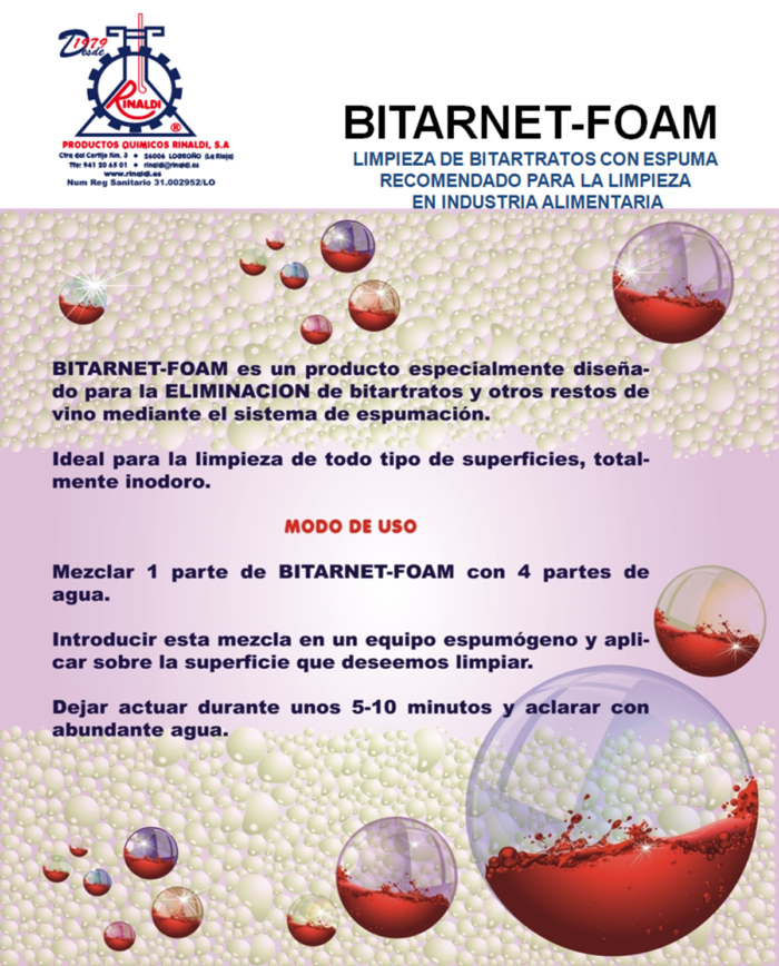 BITARNET-FOAM - PRODUCTOS QUIMICOS RINALDI, S.A.