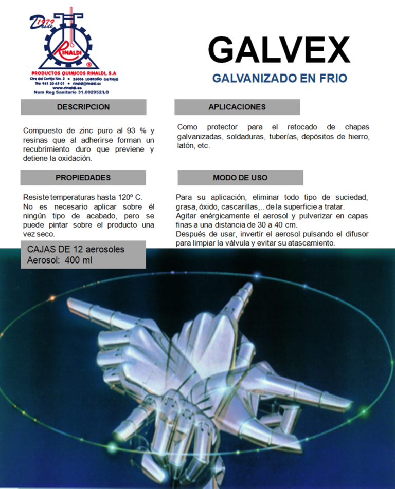 GALVEX - PRODUCTOS QUIMICOS RINALDI, S.A.